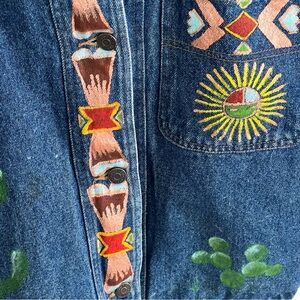 Ruff Hewn | Jackets & Coats | Hand Painted Vintage Ruff Hewn Denim Jean ...